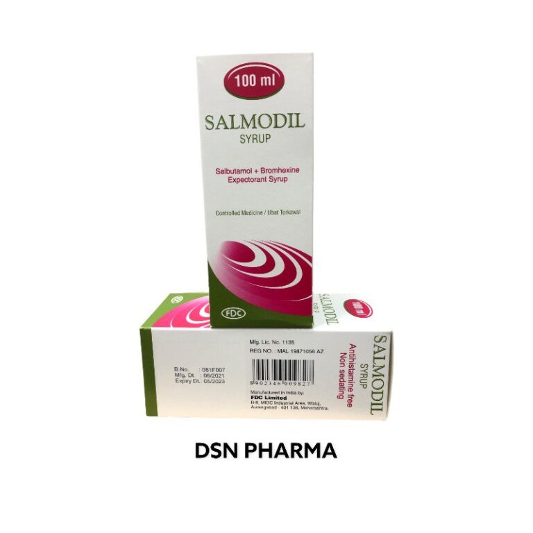 SALMODIL SYRUP (SALBUTAMOL 2MG, BROMHEXINE 4MG/5ML) - DSN Pharma SDN. BHD.